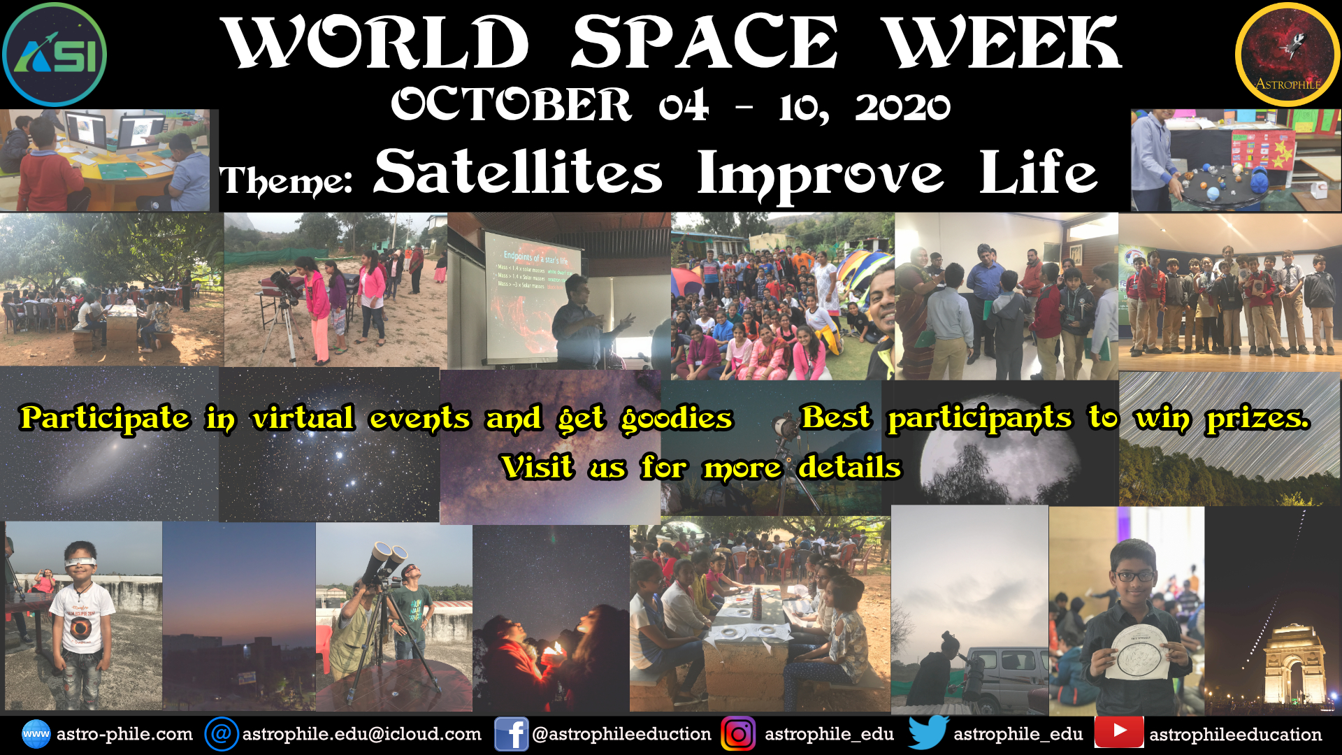 World Space Week 2020 – ASTROPHILE